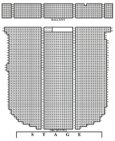 Seating chart & floorplans | Arlington Theatre